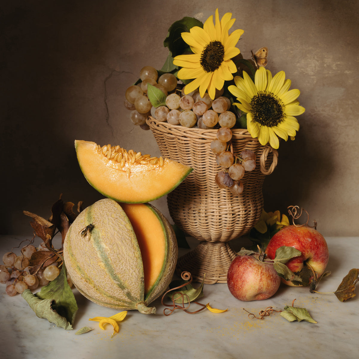 Cantaloupe and Grapes • Print – Jamie Beck