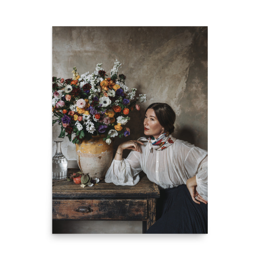 Autumn Bouquet Self Portrait Print – Jamie Beck