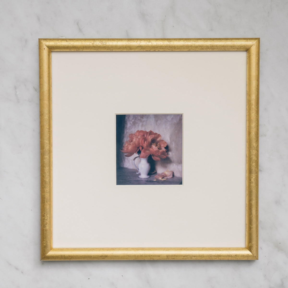 Jamie Beck Framed Polaroid Studio Artifact Rose Month Flowers