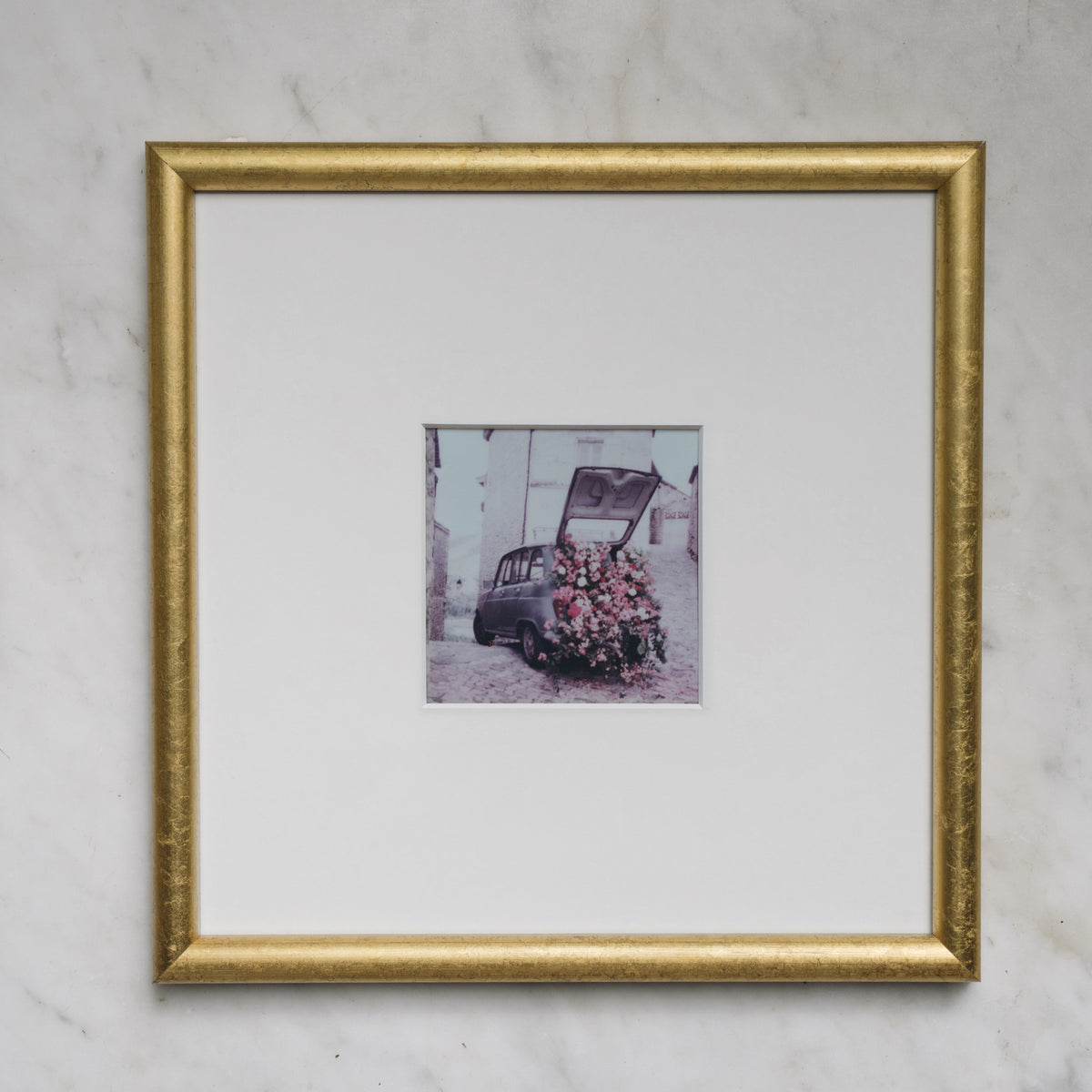 Jamie Beck Framed Polaroid Studio Artifact Flowers